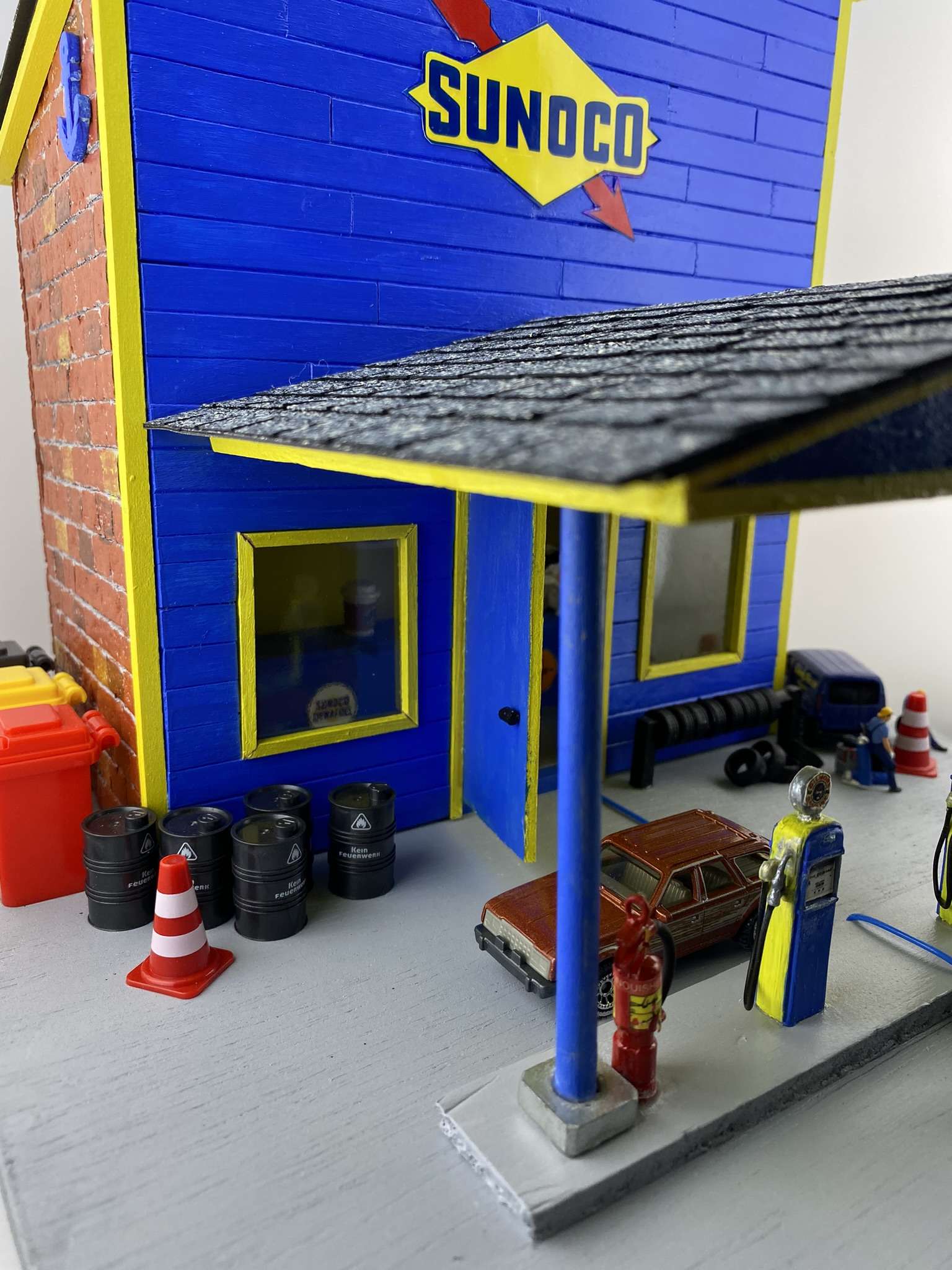 Sunoco Gas Station - Cape Cod Miniatures