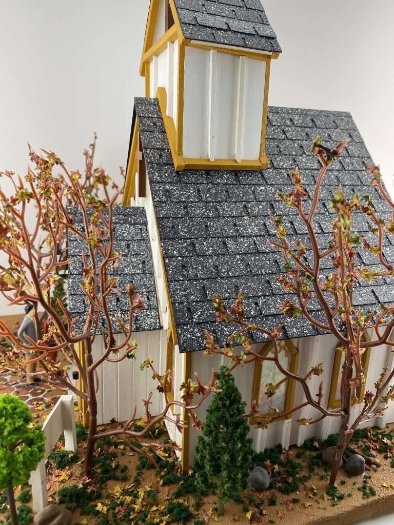 Time To Pray In Our Small Town Church - Cape Cod Miniatures