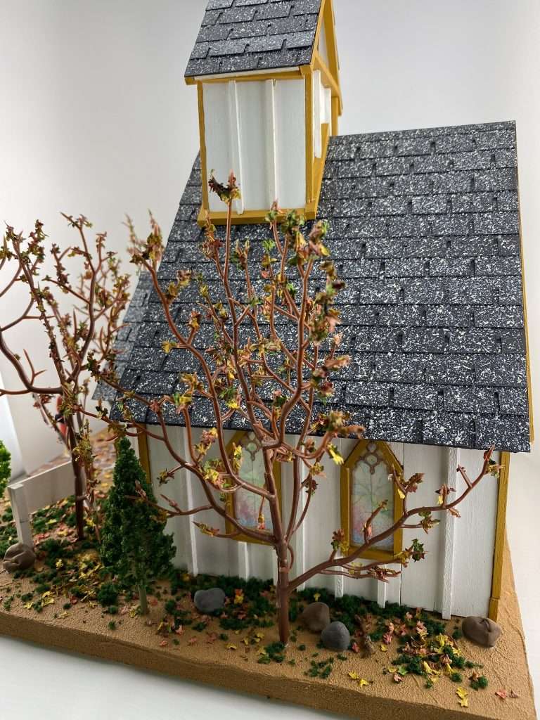 Time To Pray In Our Small Town Church - Cape Cod Miniatures