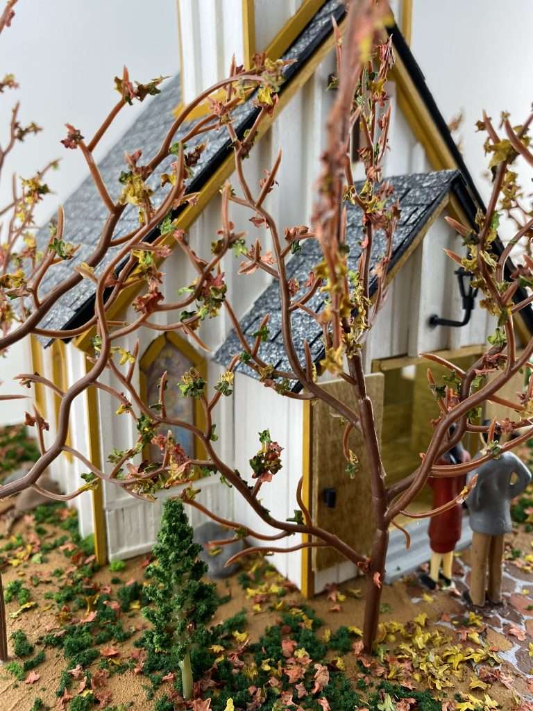 Time To Pray In Our Small Town Church - Cape Cod Miniatures