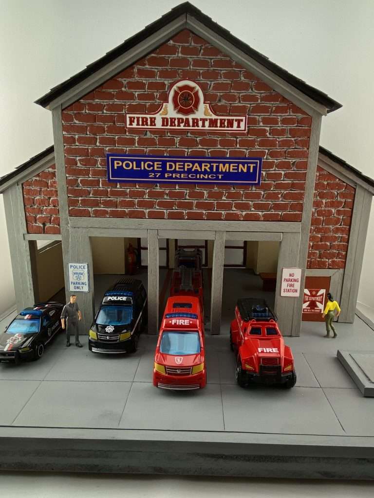 Fire & Police Station - Cape Cod Miniatures