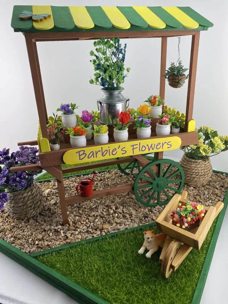 Miniature Flower Cart - Cape Cod Miniatures