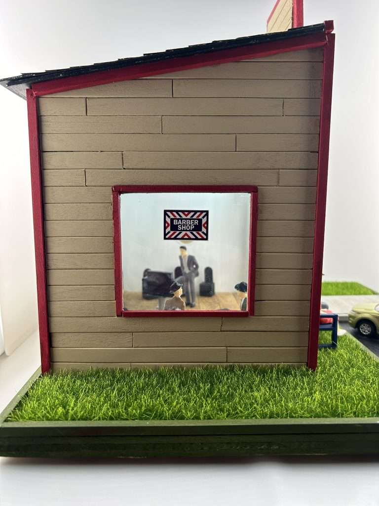 Miniature Barbershop Construction - Cape Cod Miniatures